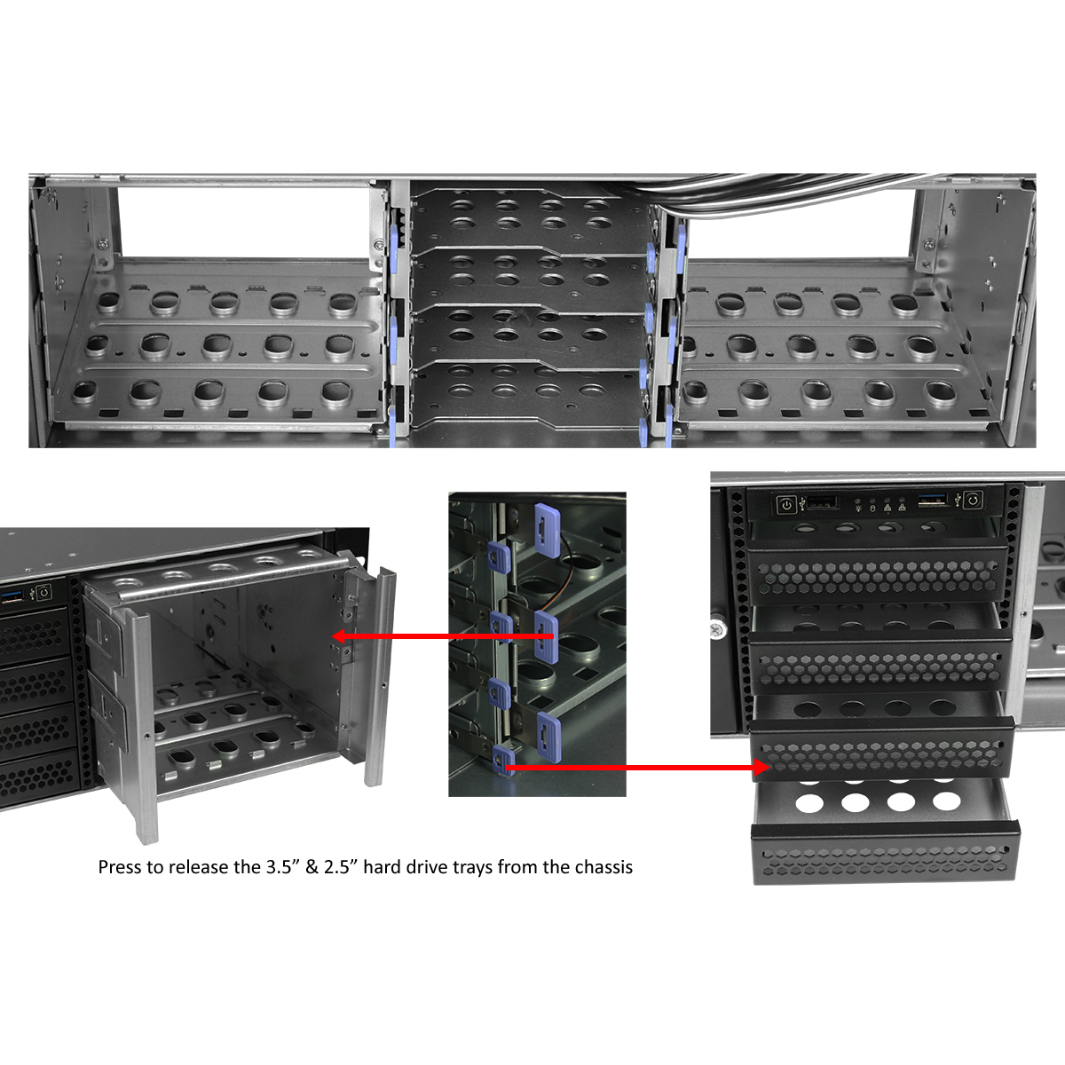 Codegen 3U Rackmount 650mm Deep 5 x 120mm PWM 2 x 60mm Fans Included ...