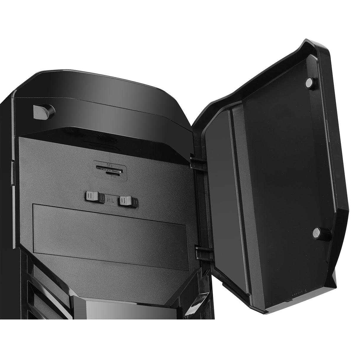 CiT G Force Black Mid-Tower PC Gaming Case with 2 x RGB Front 1 x Rear ...
