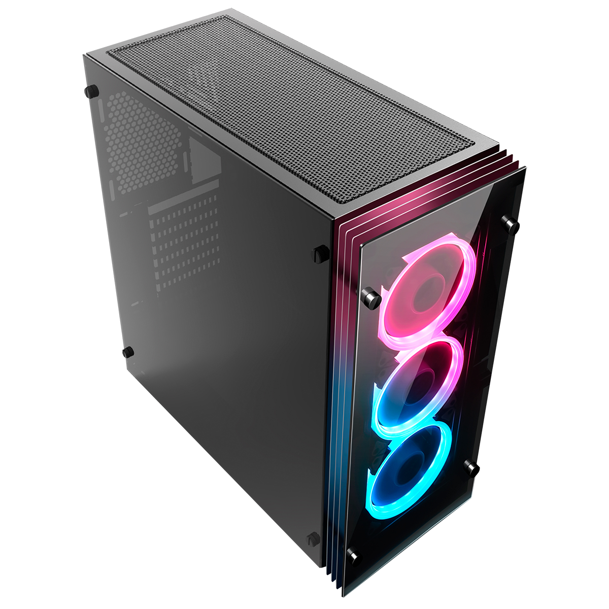 GameMax Eclipse Mid-Tower Tempered Glass RGB Gaming Case - Cases ...