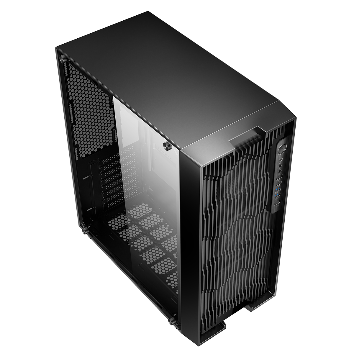 GameMax Fortress Air Gaming Case With Side Window - Cases - Large Image ...