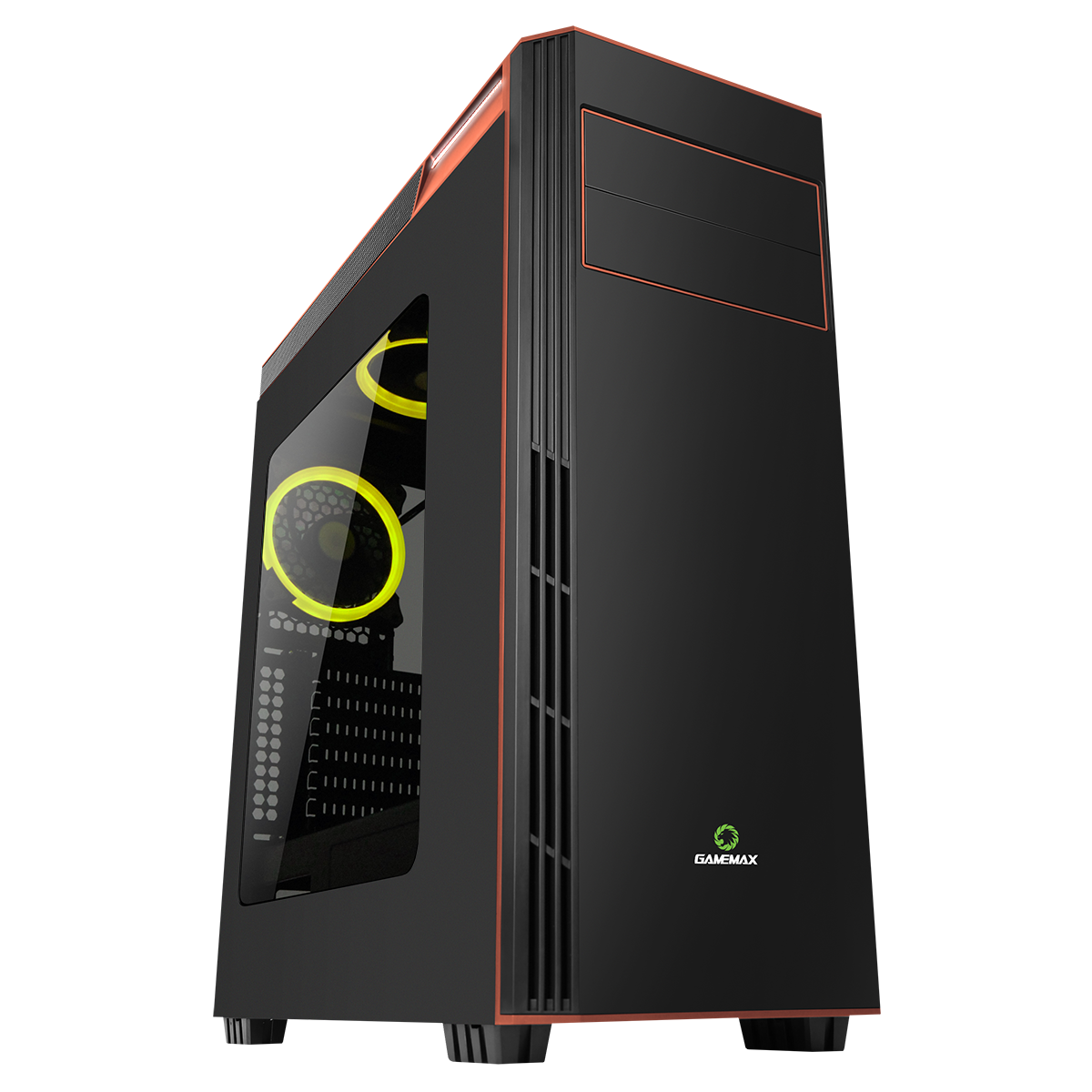 GameMax Gamboge RGB Mid-Tower Gaming Case - Cases - Large Image from A ...